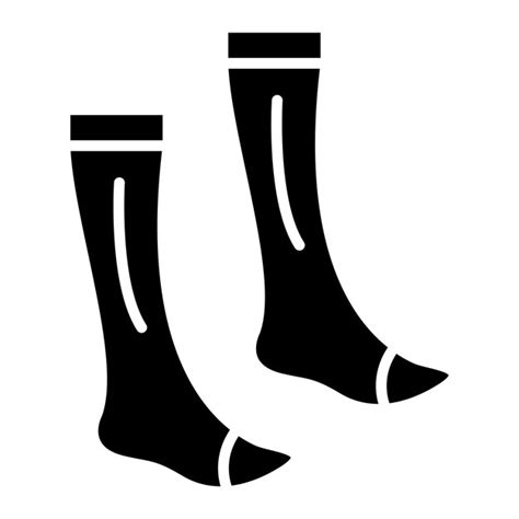 Premium Vector Socks Glyph Solid Black Illustration