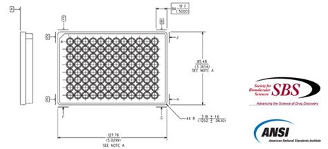 Sbs 96 Well Plate Dimensions Free Printable Download