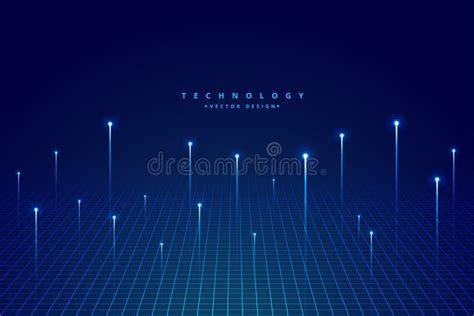 Big Data Visualization Technology Background Stock Vector