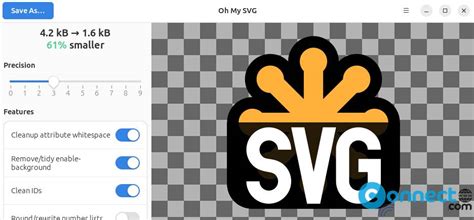 reduce svg file size with oh my svg