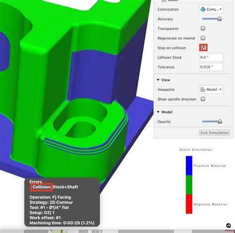 Tool Not Stopping During Collisions In Toolpath Sim Autodesk Community