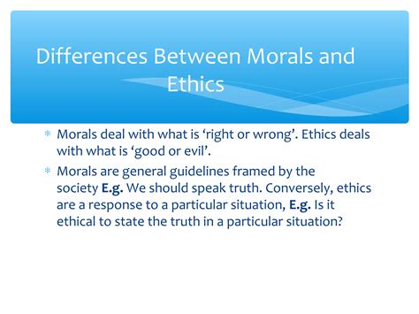 Ethics And Morality Ppt