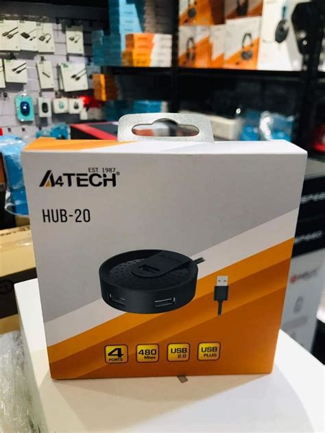 A Tech Ports In USB Hub HUB Black Computers Tech Parts Accessories Other