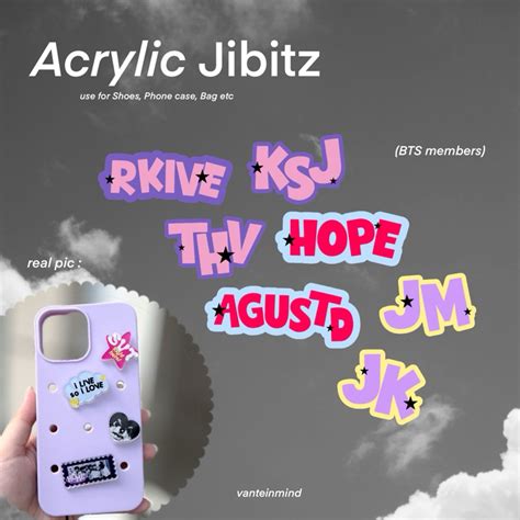 Jual Acrylic Jibbitz Jibbits Bangtansvt Shopee Indonesia