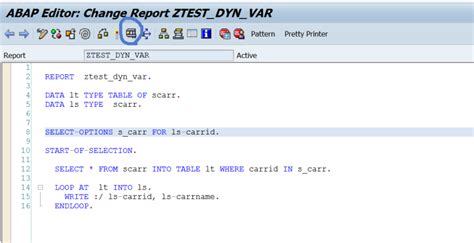 Creating A Dynamic Variant For A Report Sapcodes Creating A Dynamic Variant For A Report Sapcodes