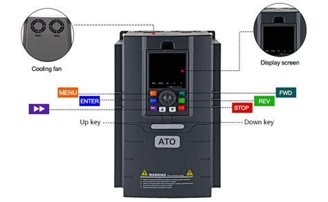 Ato 5hp Vfd Single Phase Input Single Phase Vfd Drive Variable Frequency Drive 220v Single