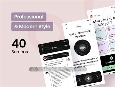 现代极简chatgpt智能ai聊天机器人app移动应用程序ui设计套件cogotix Ai Chatbot Ui Kit 安鱼设计资源丨优质平面设计资源共享站