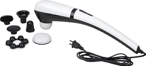 Amazon Com Thera Care Deep Tissue Massager Handheld With Heat 7 Attachments 6 Modes 6