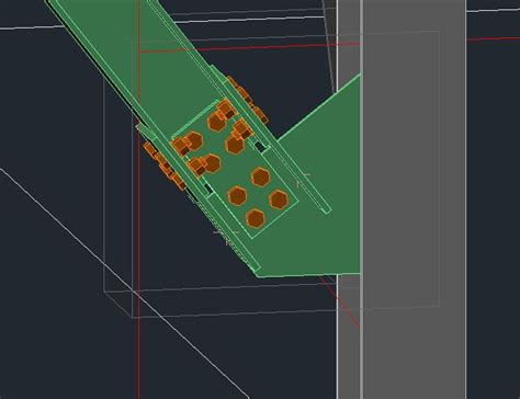 solved wide flange bracing connection autodesk community