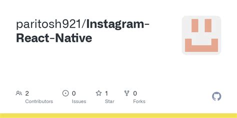 github paritosh921 instagram react native