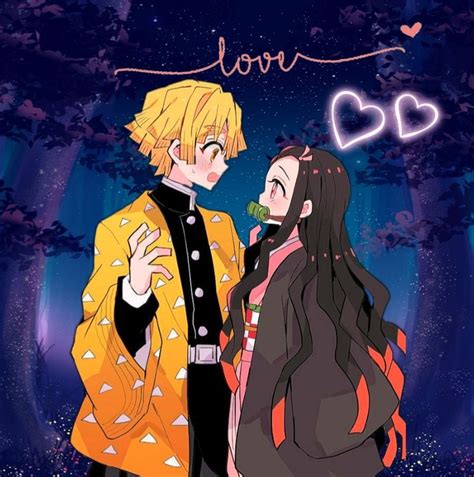 Zenitsu X Nesuko Anime Art