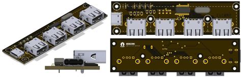 14CORE TYPE C To USB A HUB On FE1 1S USB 2 0 High Speed 4 PORT HUB Controller Chip 14core Com
