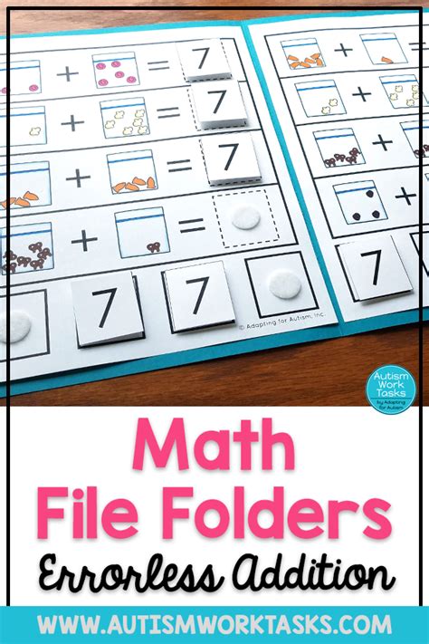 Add These Math File Folders To Your Independent Work Stations To Practice Addition And