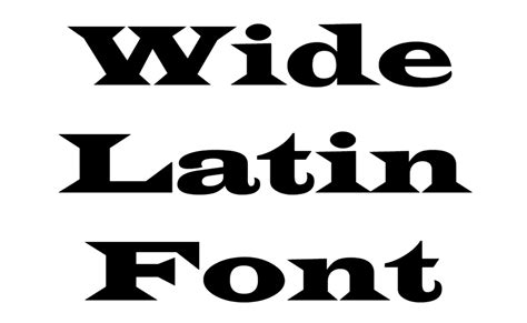Wide Latin Font Dafont Style