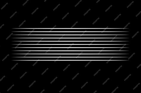 Premium Photo Horizontal White Lines On Black Background