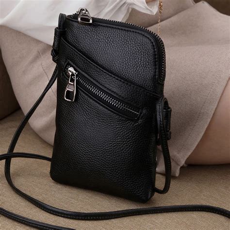 2022 여름 새 여자 정품 가죽 어깨 메신저 가방 여성 핸드폰 Crossbody 가방 부드러움 작은 지갑과 핸드백탑 핸드백