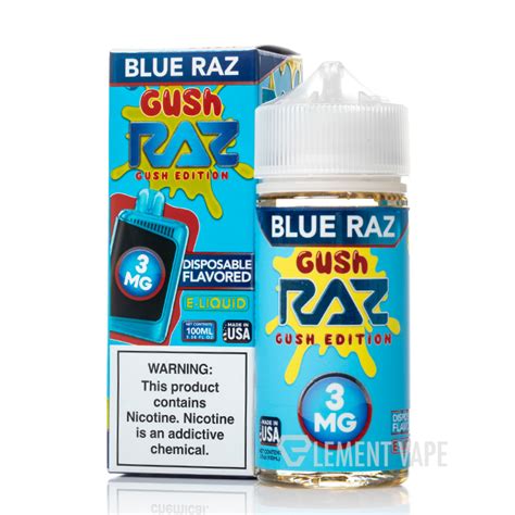 Blue Raz Gush Pod Juice X Raz E Liquid 100ml 1399