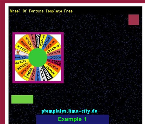 Wheel Of Fortune Ppt Template Printable And Enjoyable Learning