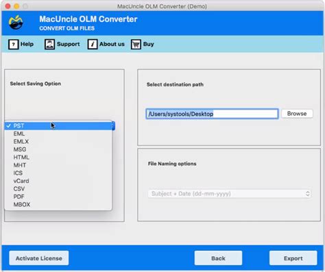 Mac OLM Converter For Mac OS Machine To Export Mac OLM File To Different File Formats