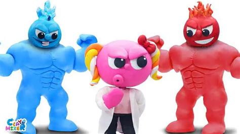 کارتون خمیر بازی با داستان آتش و یخ