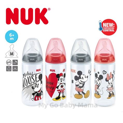 Nuk First Choice Disney Mickey Mouse Black Minne Red Bottle 300ml