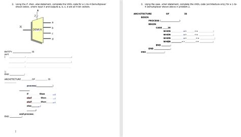 vhdl code for demux 1 to 4 herexfile