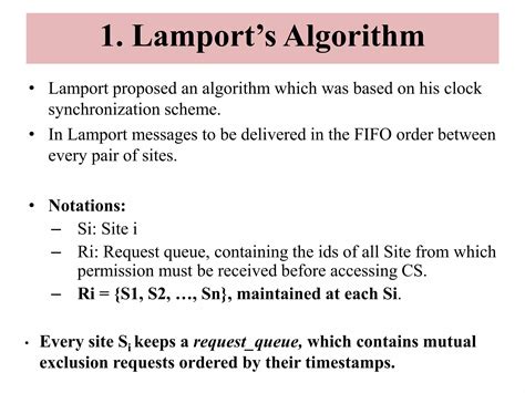 Distributed Mutual Exclusion And Distributed Deadlock Detection Pptx