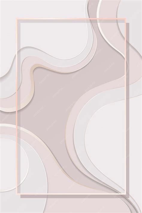 Premium Vector Rectangle Frame On Curve Patterned Background Vector