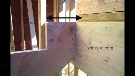 How To Check Stringer Ledger Connection During Layout Stair Construction Youtube