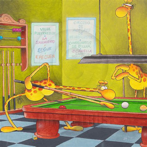 The Pool Players Mordillo Art