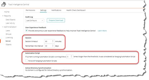 How To Set Sql Timeout In Toad Intelligence Central Toad Data Point