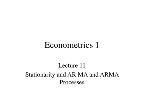 PPT Econometrics PowerPoint Presentation Free Download ID