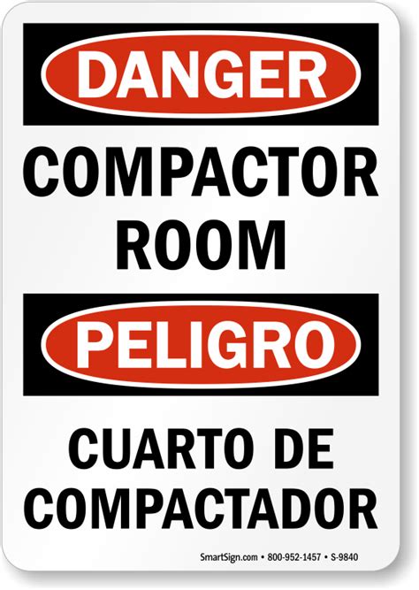 Compactor Safety Signs Compactor Starts Automatically Signs