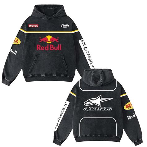 Retro Red Alpinestars Racing Washed Hoodie Motogp World Champion