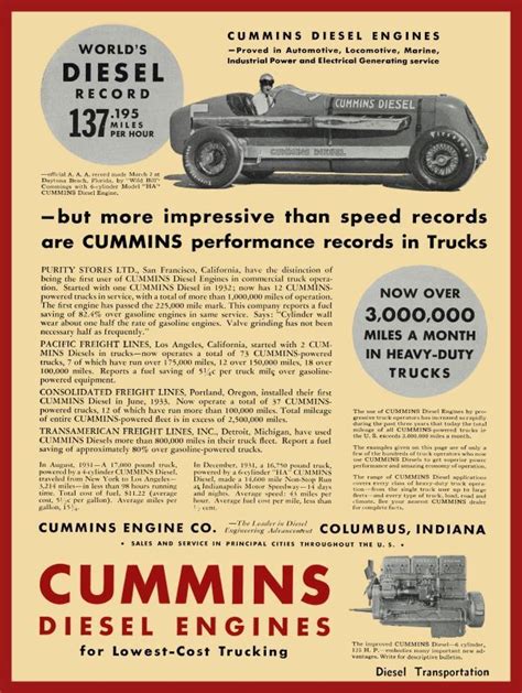 First Cummins Diesel Engine