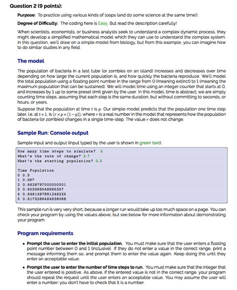 Solved Question 2 9 Points Purpose To Practice Using
