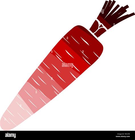 Carrot Icon Flat Color Ladder Design Vector Illustration Stock Vector Image And Art Alamy