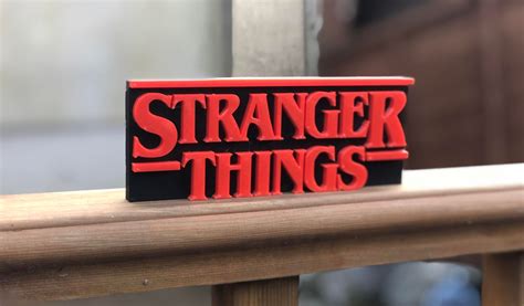 Stl File Stranger Things Logo・3d Printing Template To Download・cults