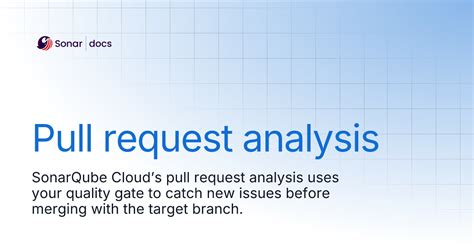 Pull Request Analysis Sonar Documentation