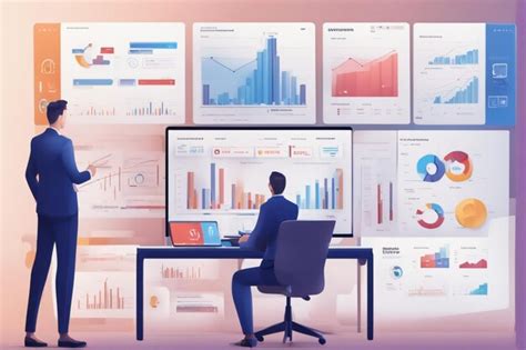 Premium Ai Image 3d Business People Working For Data Analytics And Monitoring On Web Report