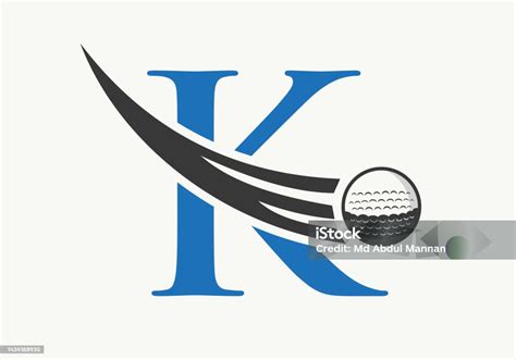 편지 K 골프 디자인 템플릿 하키 스포츠 아카데미 간판 클럽 심볼 Championship에 대한 스톡 벡터 아트 및 기타 이미지 Championship 경기 스포츠