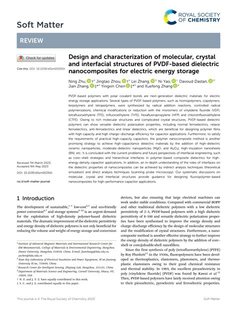 Pdf Design And Characterization Of Molecular Crystal And Interfacial
