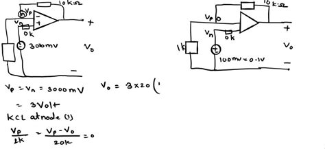 Solved The Input Voltage Vi To The Combined Operational Amplifier