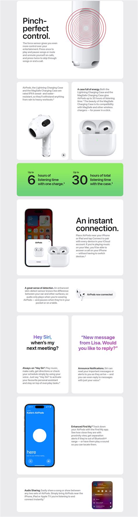 Apple AirPods (3rd Generation) with MagSafe Charging Case (MME73ZA/A ...