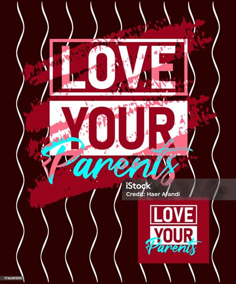 부모님을 사랑 하 여 동기 부여 스트로크 타입페이스 디자인 짧은 문구 디자인 0명에 대한 스톡 벡터 아트 및 기타 이미지 0명 3차원 형태 T 셔츠 Istock