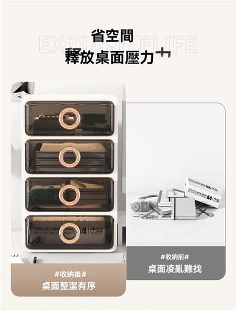 透明收納盒 抽屜盒 收納盒 桌面抽屜式收納盒 辦公室文件收納盒 化妝品收納 桌上收納櫃 文具收納 桌上收納 收納 蝦皮購物