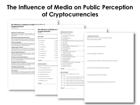The Influence Of Media On Public Perception Of Cryptocurrencies Made By Teachers