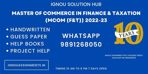 IGNOU MCom F T Solved Assignment IGNOU Solved Assignment