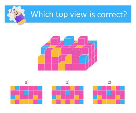 Logic Game IQ Training Test Visual Intellect Illustration Answer Is C Vector Art At