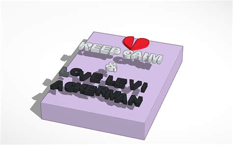3d Design Levi Ackerman Tinkercad